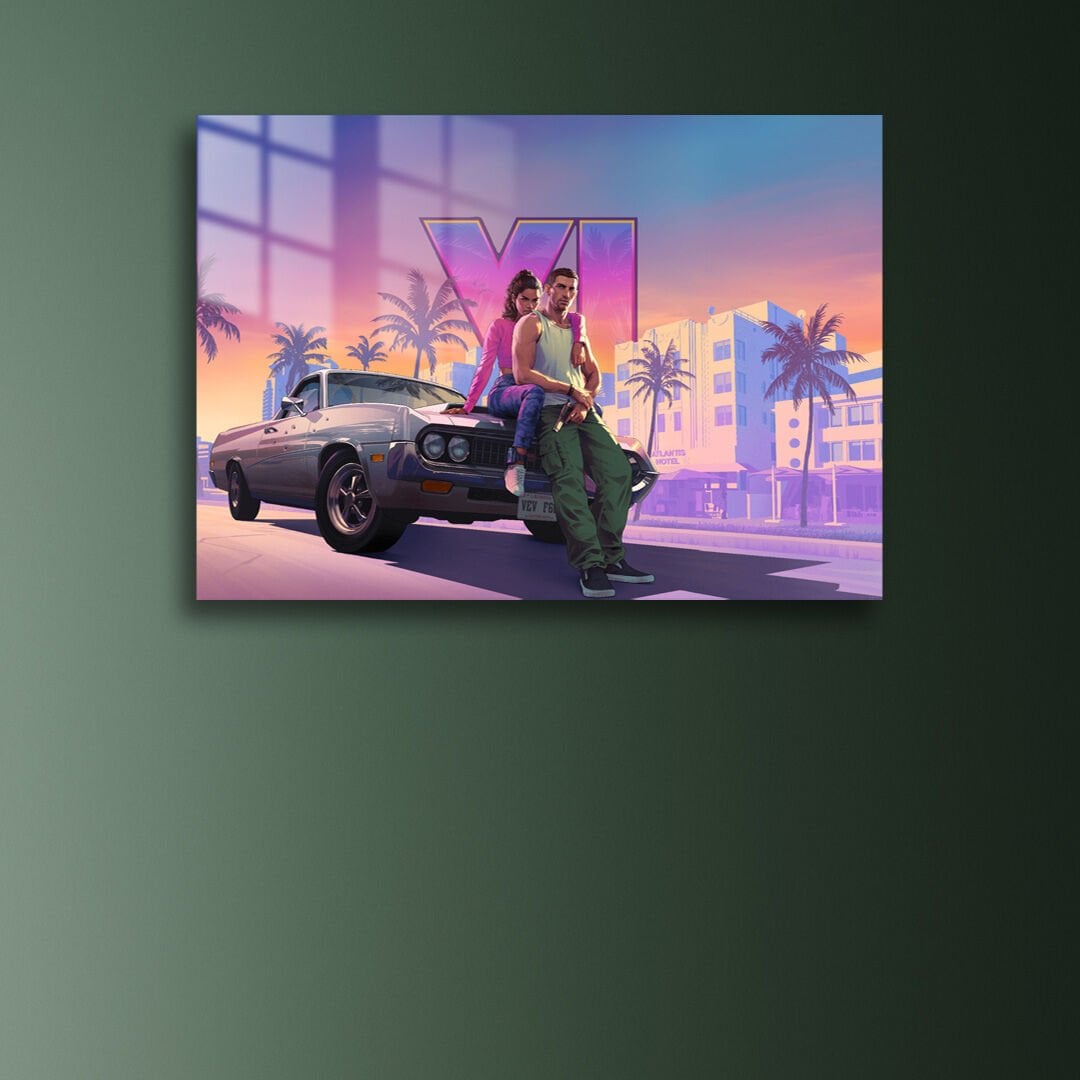 Grand Theft Auto VI 05 Metal Poster | Özgün Tasarım Metal Poster ...