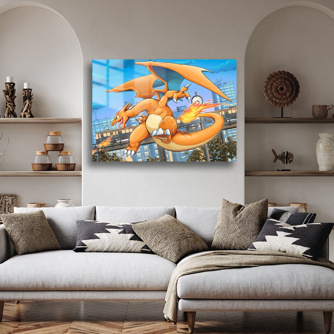 Charizard 02 Metal Poster | Özgün Tasarım Metal Poster – Dayanıklı ve ...