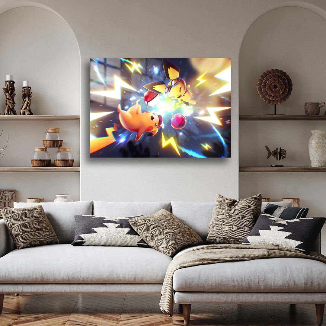 Pikachu 02 Metal Poster | Özgün Tasarım Metal Poster – Dayanıklı ve ...