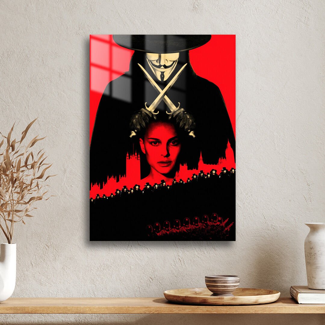 V For Vendetta 01 Metal Poster | Özgün Tasarım Metal Poster – Dayanıklı ...